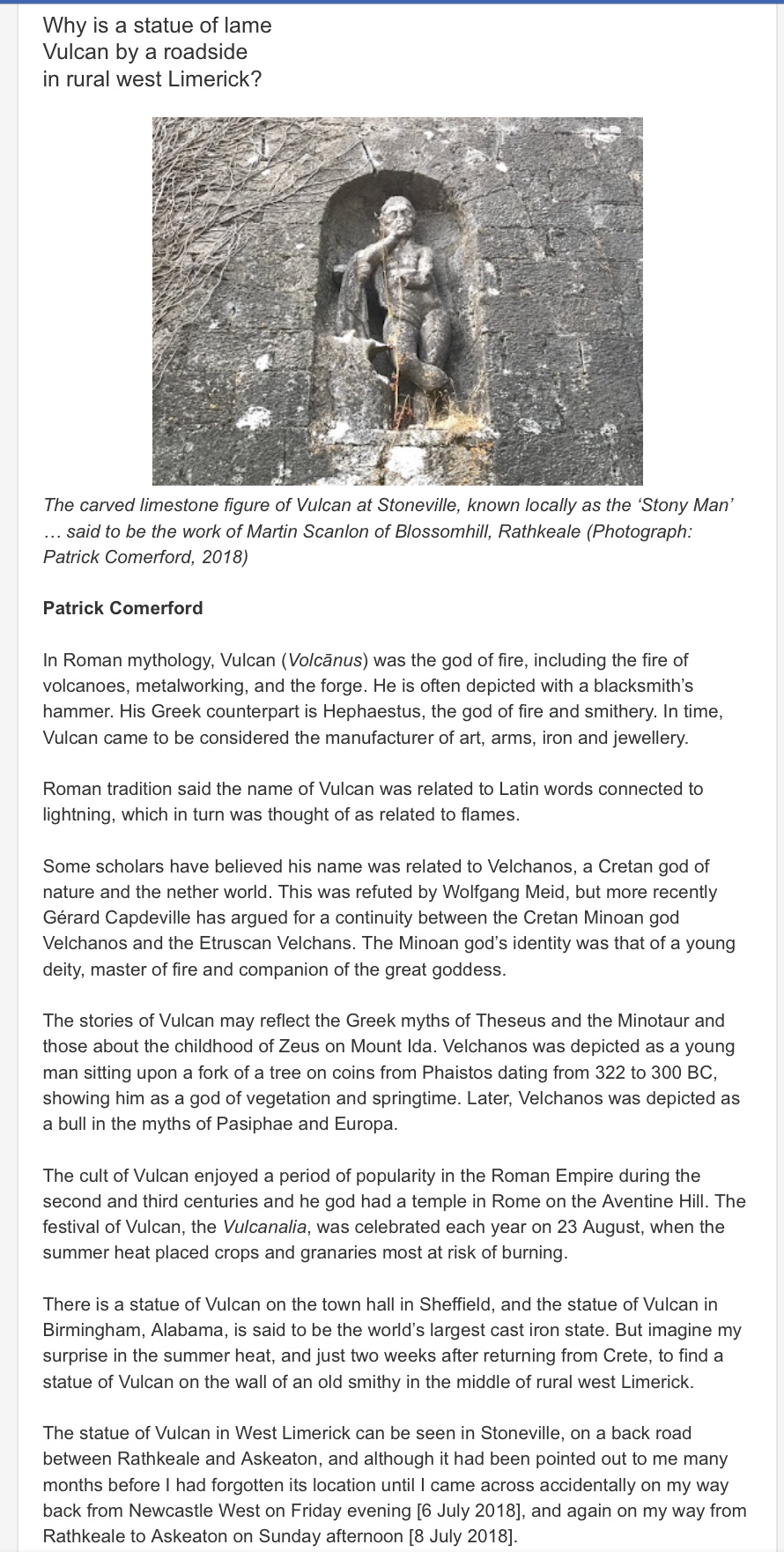 The ‘Stoney Man’ by Patrick Comeford